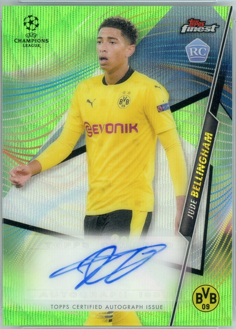 2020-21 Topps Finest UCL - Finest Autographs Jude Bellingham #FA-JBL ...