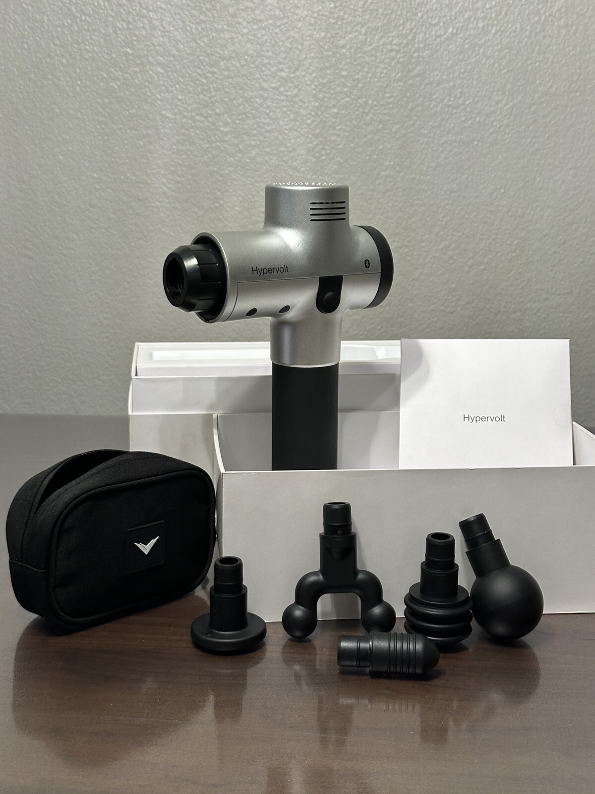 Hyperice Hypervolt Bluetooth Percussion Massage Gun with attachments ...