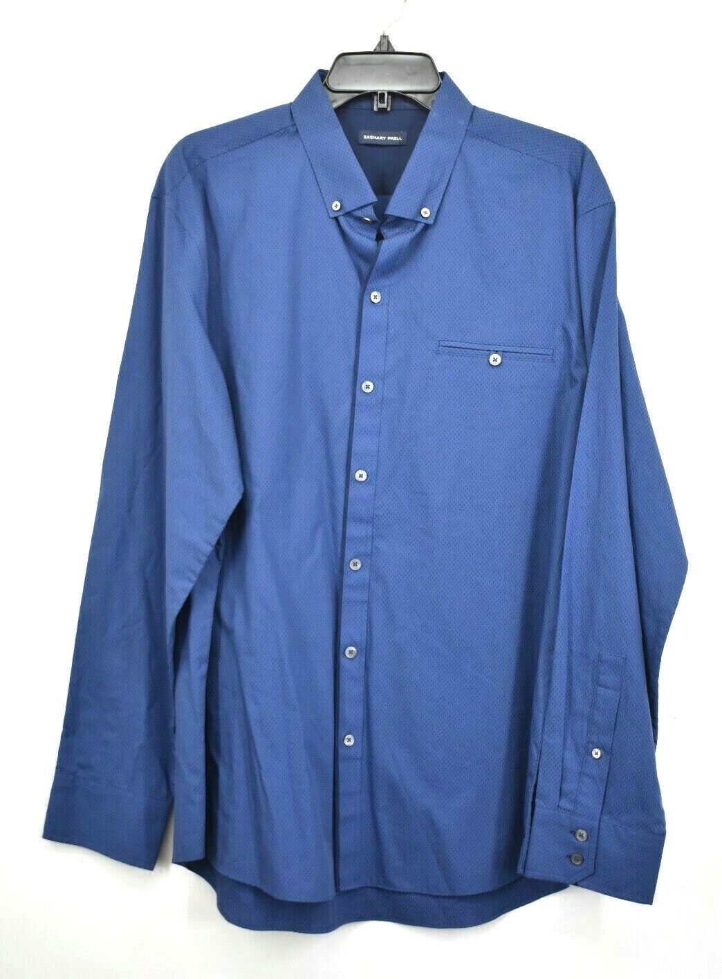 Zachary Prell Mens Evano Regular Fit Dobby Button Down Shirt Long Sleeve XL $168 | eBay