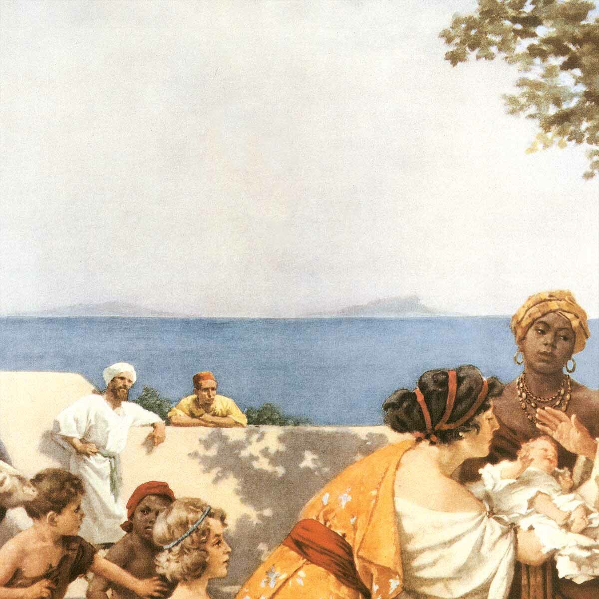 32W"x24H" CHRIST BLESSING THE CHILDREN by HERMANN CLEMENTZ - JESUS LORD ...