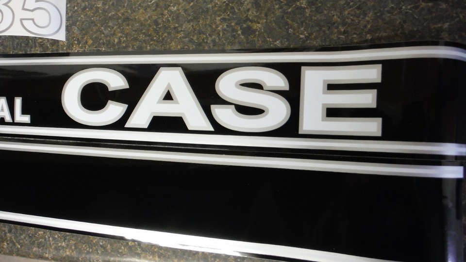 CASE INTERNATIONAL 585 TRACTOR DECALS. ALL DECALS ON THE HOOD. C ...