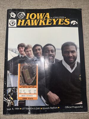 1984 Iowa Hawkeyes vs Iowa State Cyclones Football Program + Ticket ...