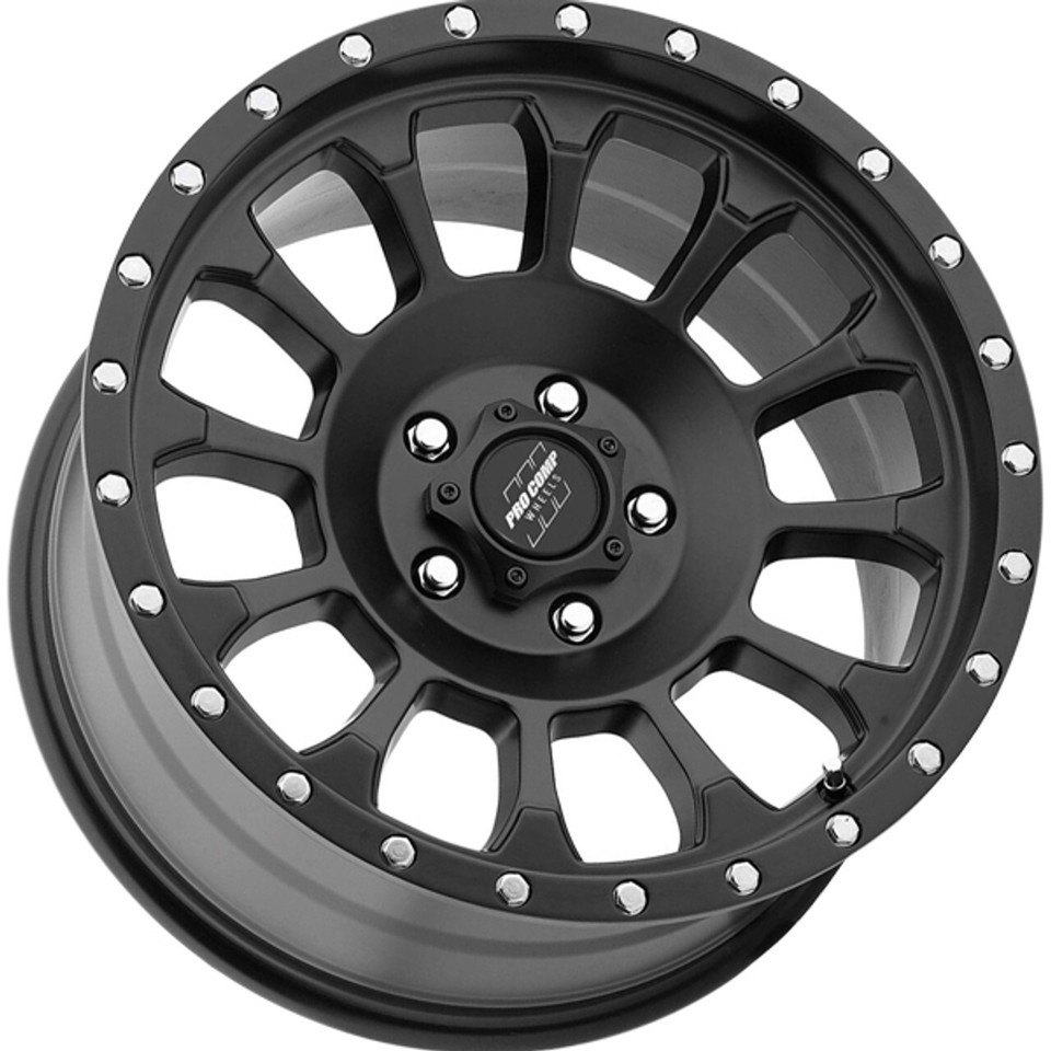 17x8.5 +0 Pro Comp PA34 Rockwell 6x5.5 Satin Black Wheels (Set of 4) | eBay