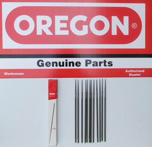12 pack Genuine OREGON 70502 Round Chain Files 7/32" X 8" | eBay