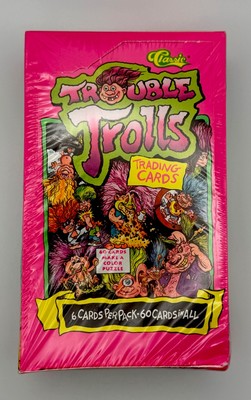 1992 Classic TROUBLE TROLLS Trading Cards Wax Box Factory Sealed | eBay