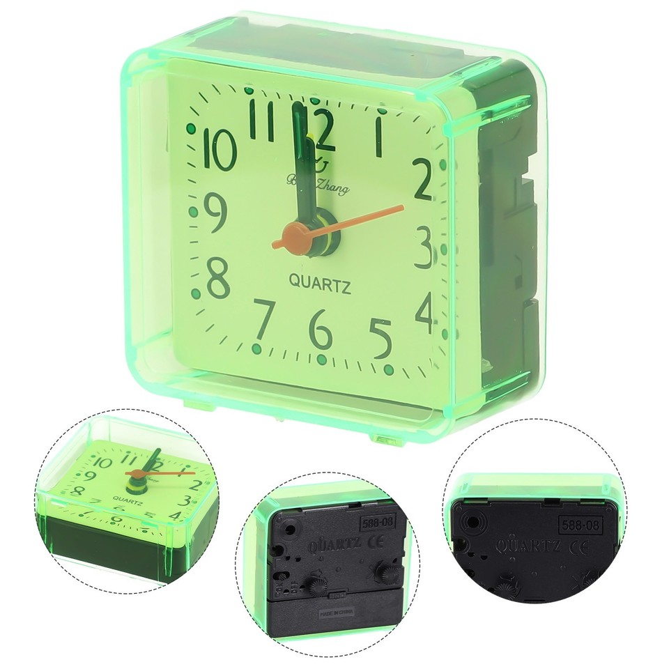 Bedside Small Clock Home Students Desk Battery Operated Quartz Alarm ...
