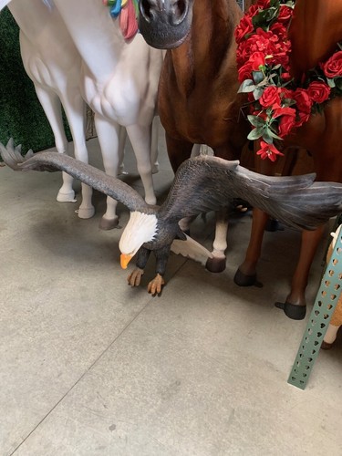 American Bald Eagle Attacking In Flight Life Size Statue Theme Prop ...
