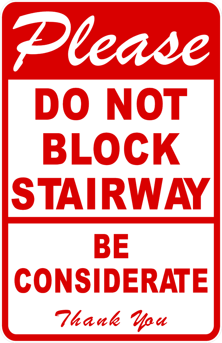 Do Not Block Driveway Sign Please Do Not Block Driveway Sign The