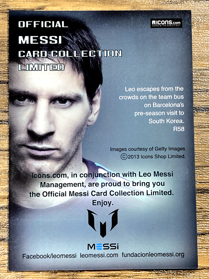 Icons Official Leo Messi Card Collection Limited Trading Card R58 2013 ...