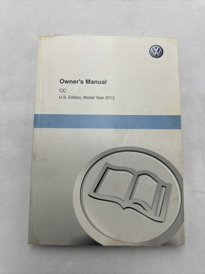 2013 Volkswagen Cc Owners Manual | eBay
