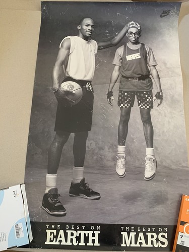 Vtg Orig Michael Jordan Spike Lee Best On Mars Best On Earth NIKE ...