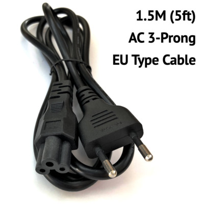 Lot of 100 - 3 Prong AC Power Cord European Plug- 6ft Mickey Mouse ...