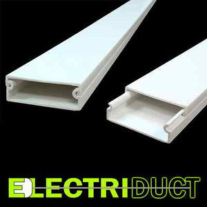 Economical PVC Adhesive Wire Cable Cord Channel Raceway - 5 Feet Stick ...