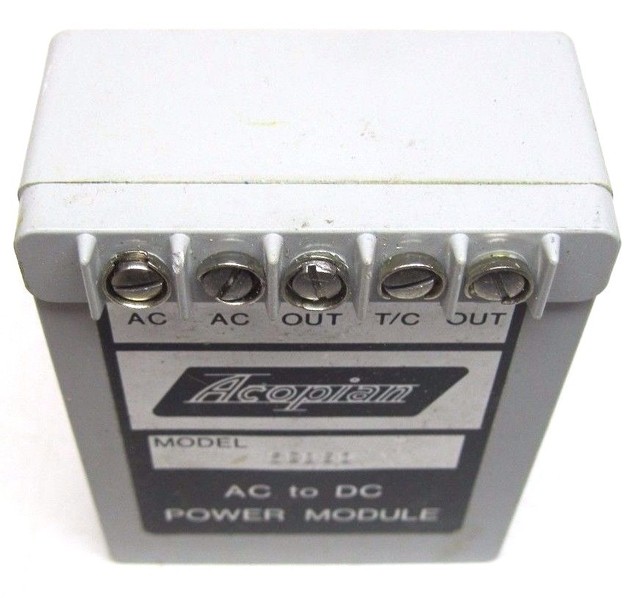 Acopian 5EB50 Mini Encapsulated AC to DC Linear Power Supply Module 5v ...