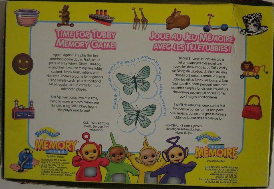 Teletubbies Memory Game 1998 Complete | eBay