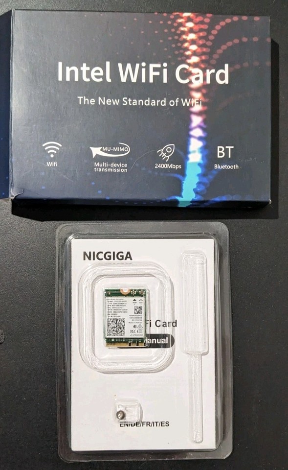 Intel WiFi 6E AX210 M.2 Wireless WiFi Card Tri-Band Bluetooth 5.3 ...