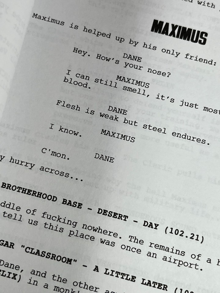 Fallout Pilot Script Signed- Autograph Reprints- Fallout TV Show | eBay