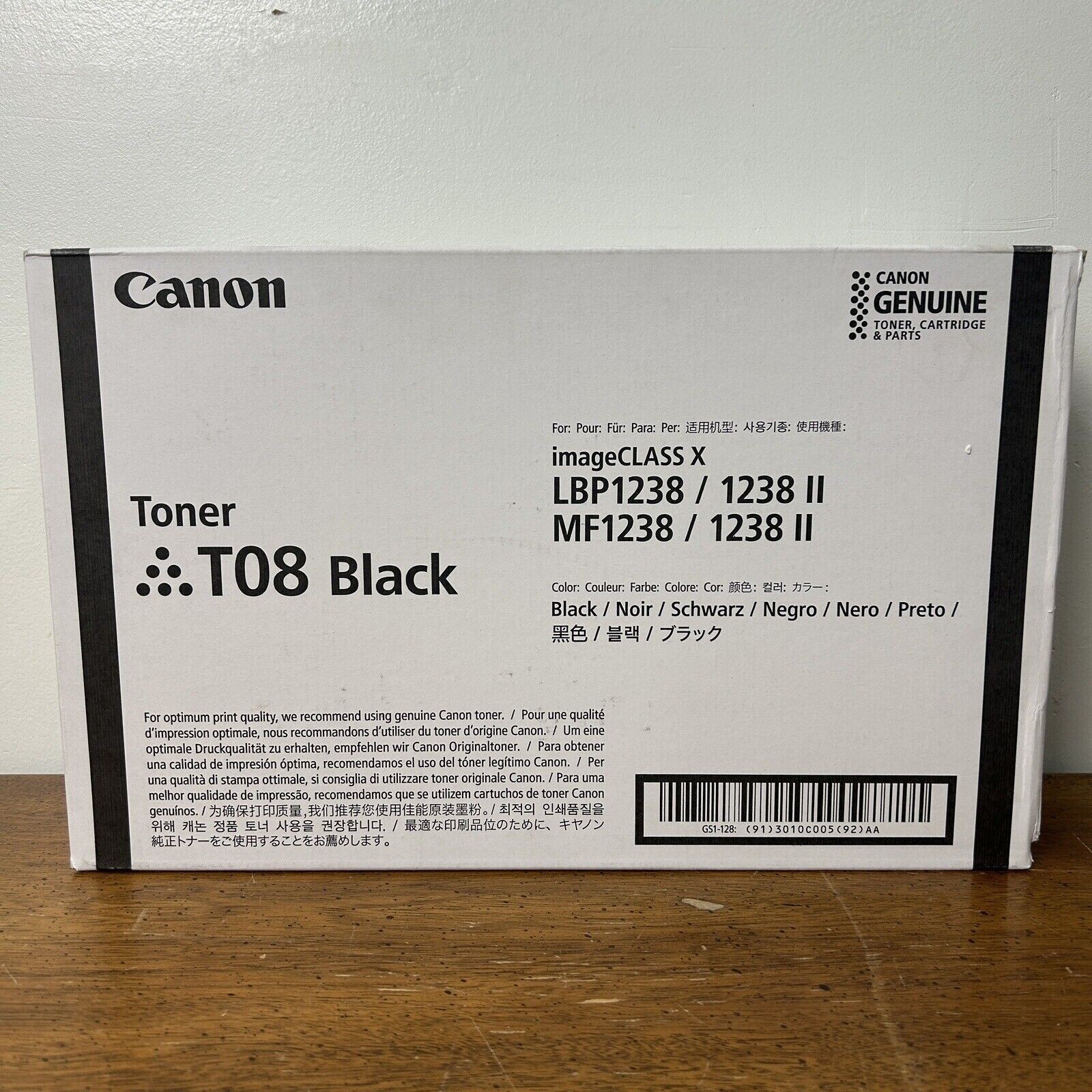 OEM Genuine Canon T08 Black Toner Cartridge (3010C005AA) - OPENED for ...