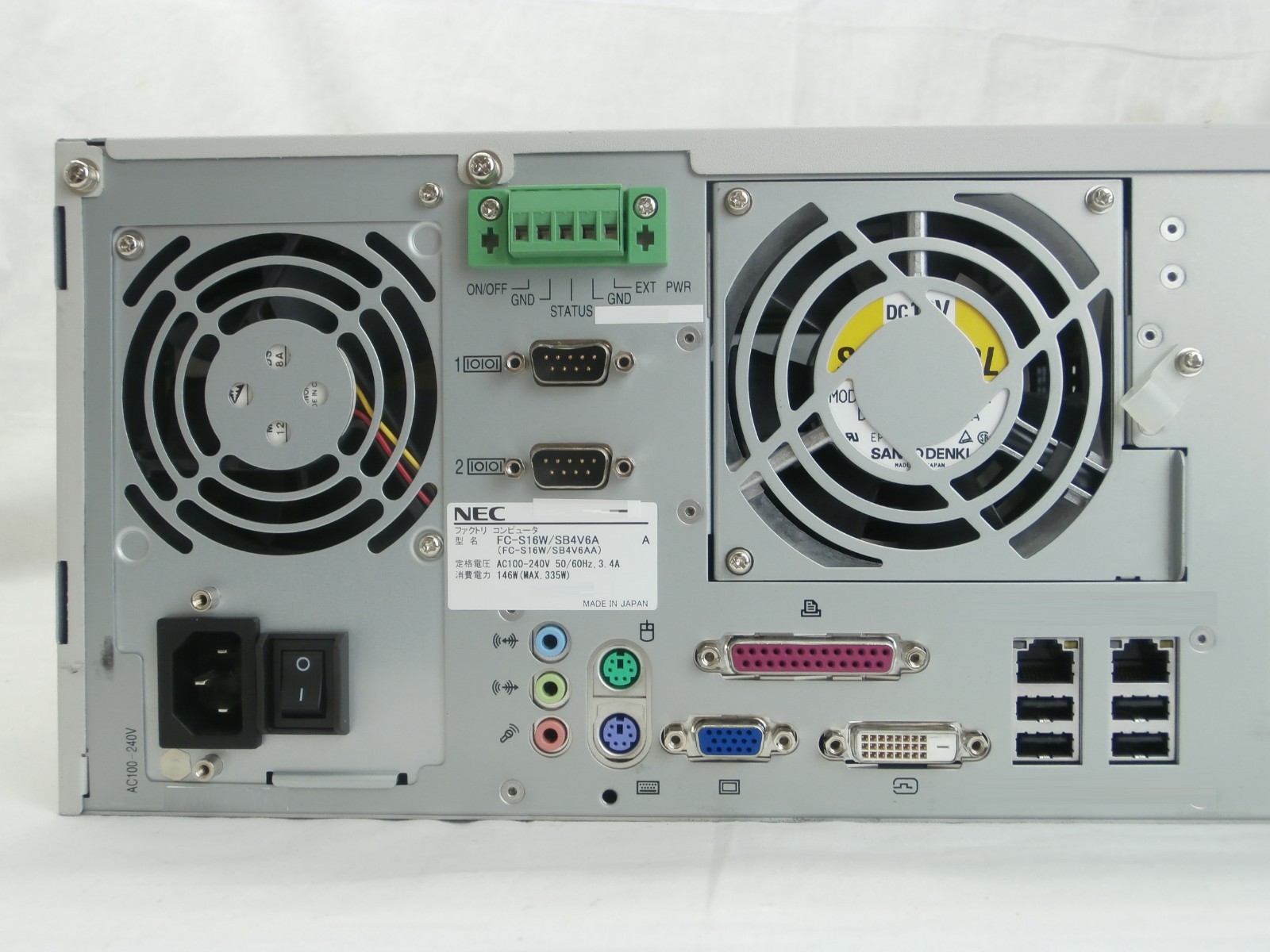 NEC FC-S16W/SB4V6A Industrial Desktop Computer FC98-NX FC-S16W with MOR ...