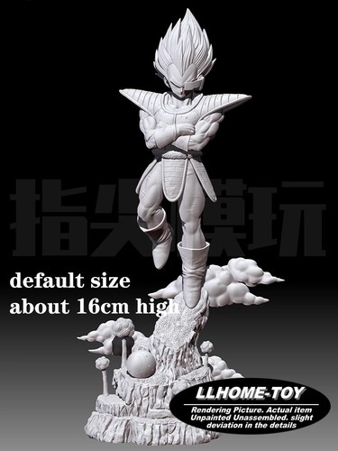 Anime toy Vegeta with folded arms stand Resin 3D Print GK Kit Figure ...
