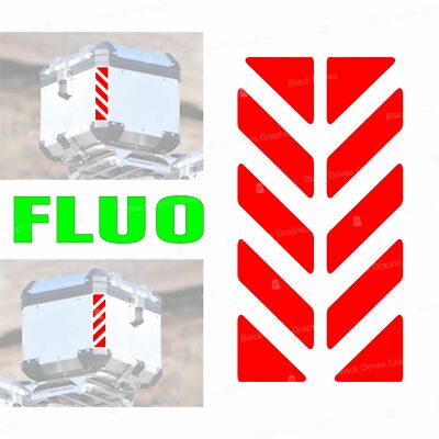 Stickers Fluo Red Compatible With Touratech Top Case BMW R 1200 1250 GS ...