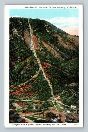 Manitou, CO-Colorado, Mt Manitou Incline Railroad, Vintage Postcard | eBay