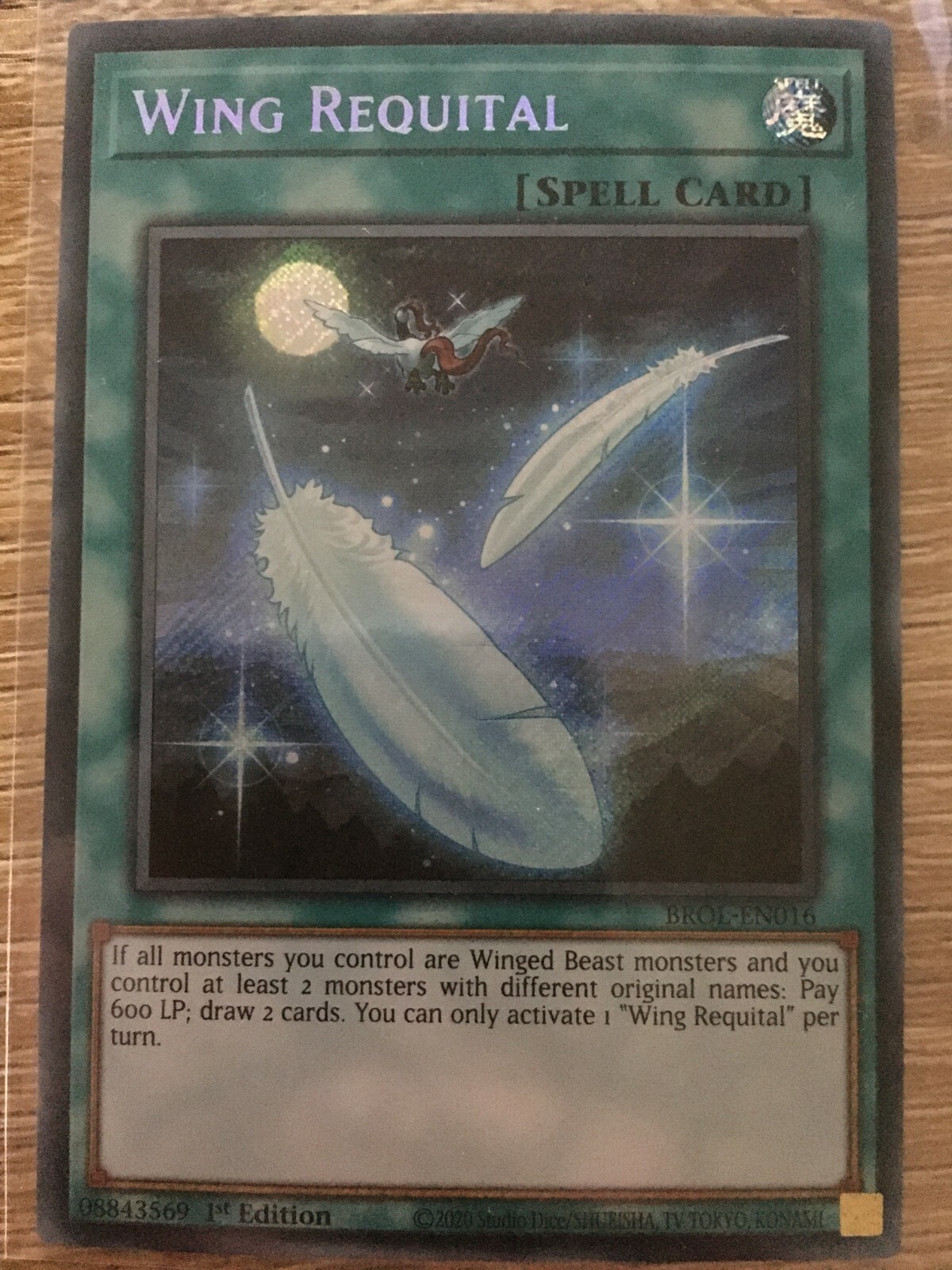 Yu-Gi-Oh!| Wing Requital - BROL-EN016 - Secret Rare - 1st ed | eBay ...