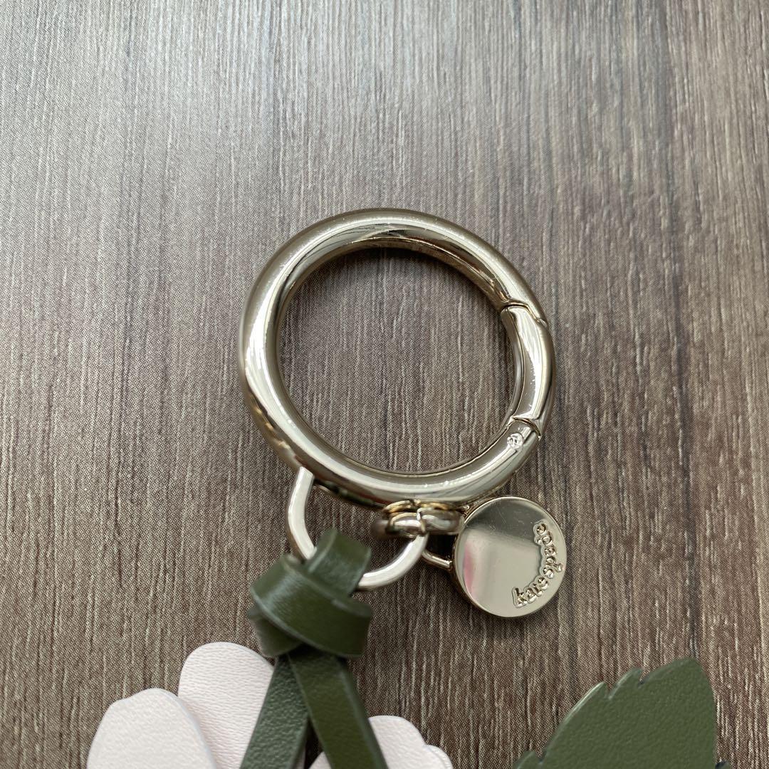 Kate Spade Petal Flower Key ring charm Bag Charm Key Fob Orange Pink Used Japan | eBay