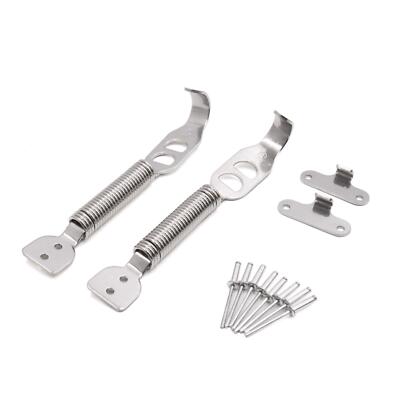 Silver Tone Car Racing Mount Bonnet Flip Hood Pin Lock Latch Spring ...