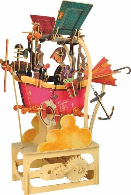 Clockwork Dreams Junk Air Wooden Automata Kit Automated Model for sale ...