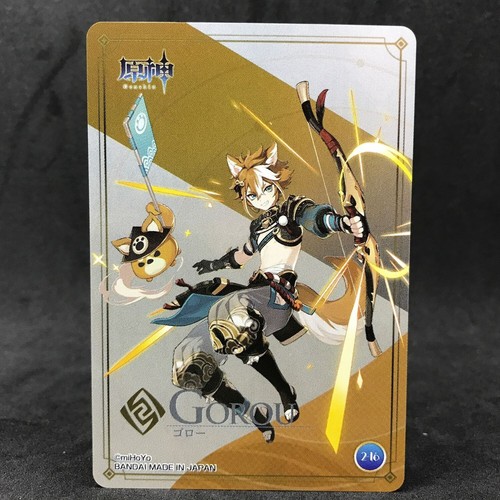 Genshin Impact GOROU 2-16 Japanese Collectable Metal Card Collection ...
