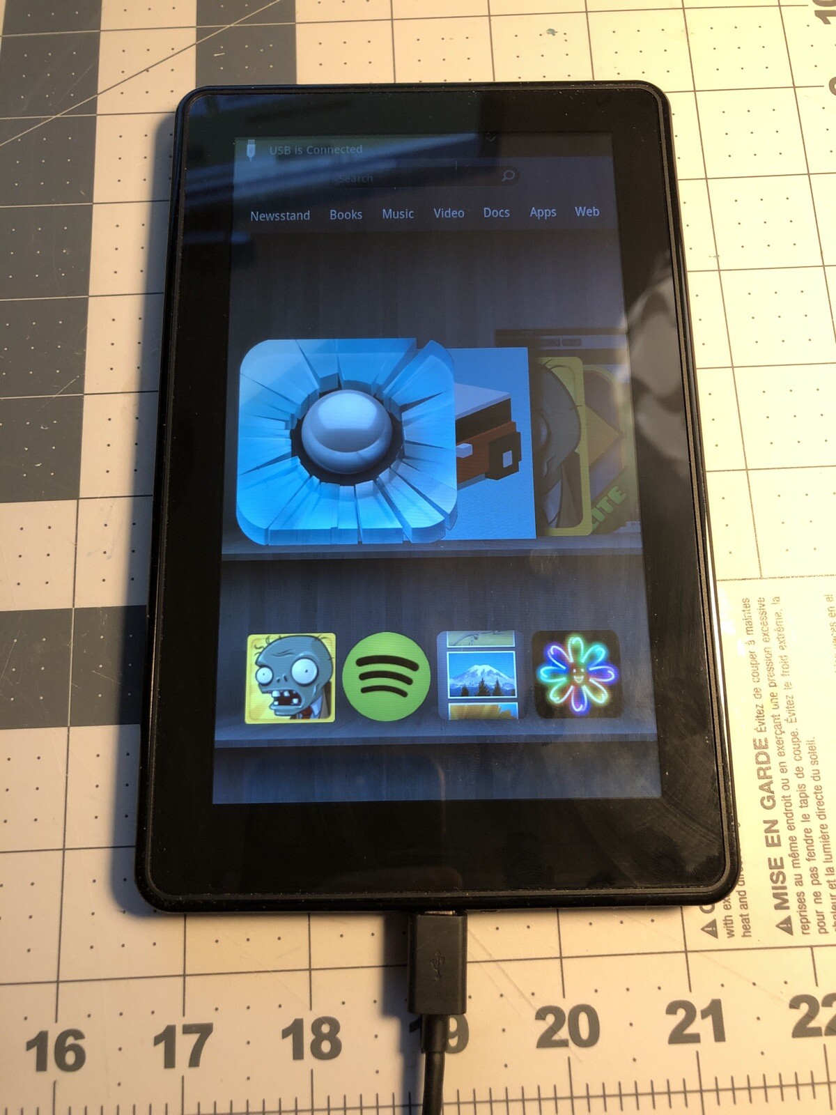 Amazon Kindle Fire (1st Generation) 250MB, 3G (Unlocked), 6in - Black ...