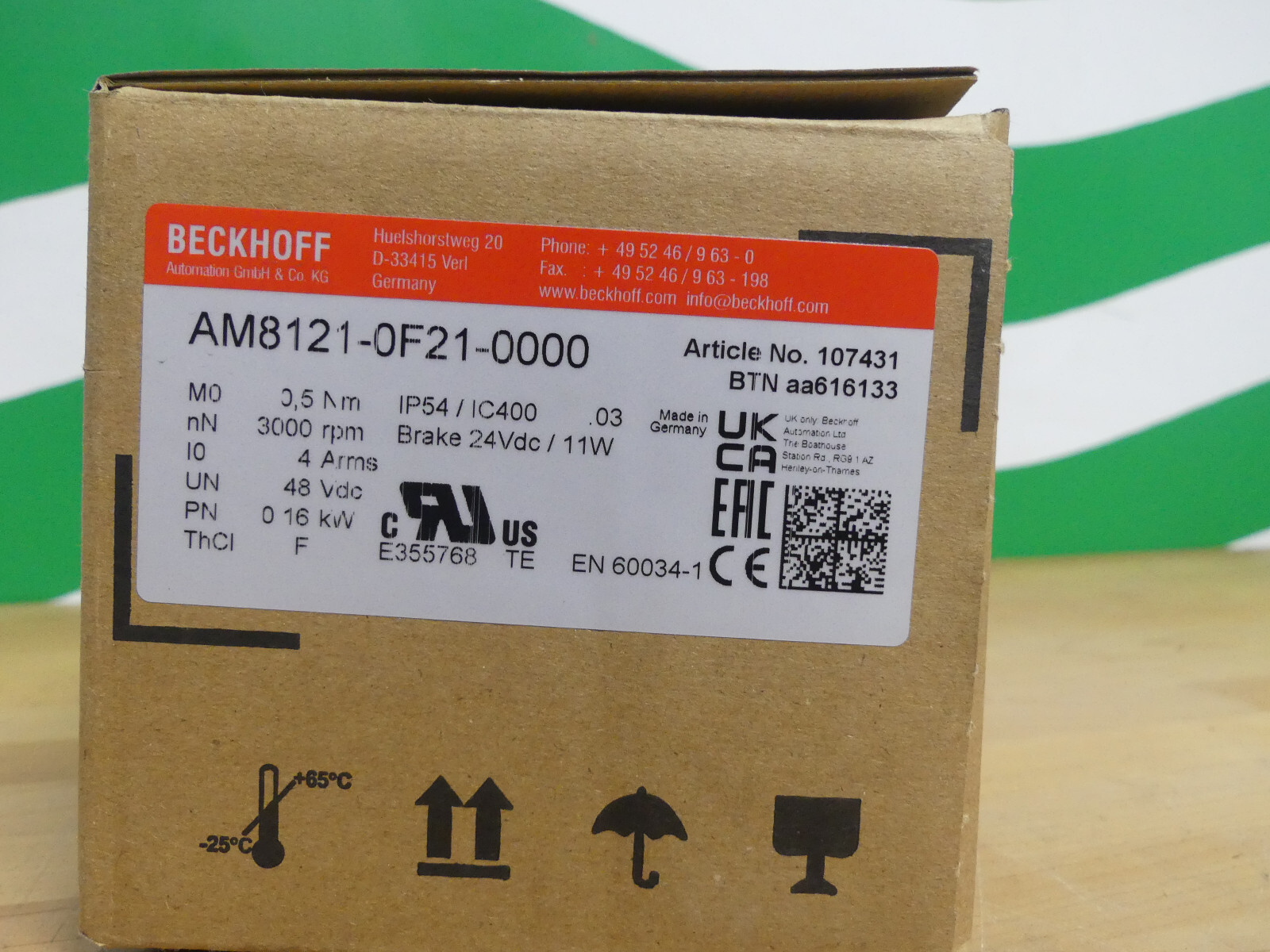 Beckhoff AM8121-0F21-0000 NEU | eBay