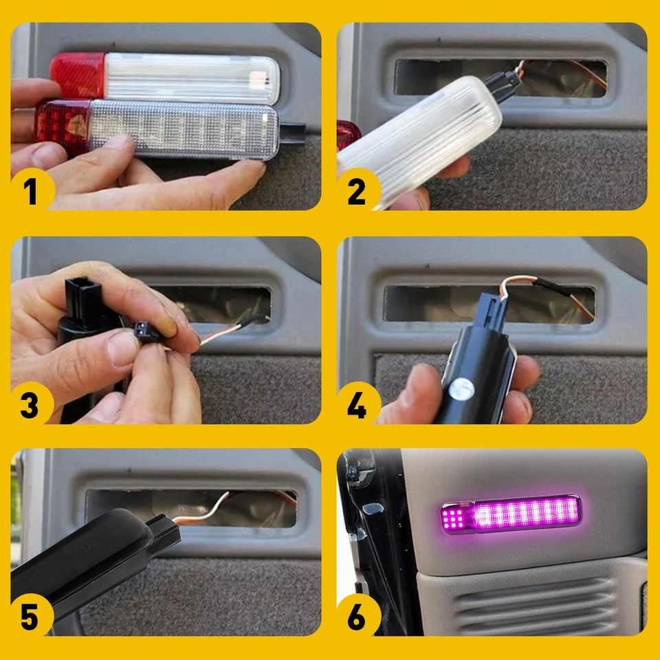 LED Door Panel Courtesy Light Purple for Chevy Silverado GMC Sierra 99 ...