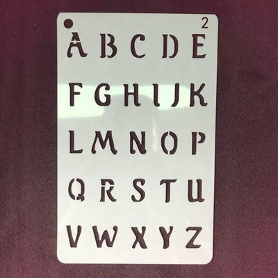 12 Sheets Letter Stencil for Painting Stencils Drawing Templates | eBay UK