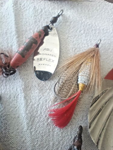 Lot of 18 Vintage Lures Bucktail Spinner~ Musky~Pfluger~Hildebrandt~W T ...