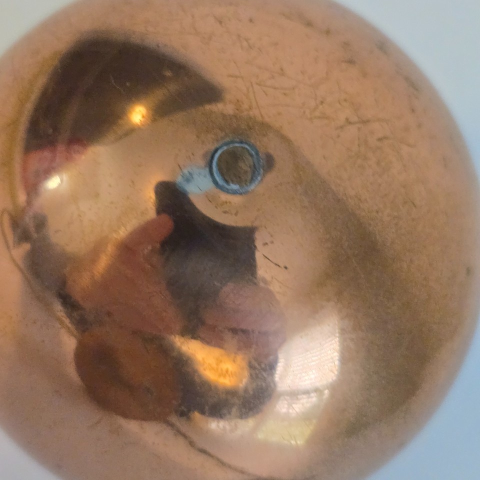 1990 Vintage Coppercraft Copper Hanging Planter On Hook Stand 7.5" H x ...