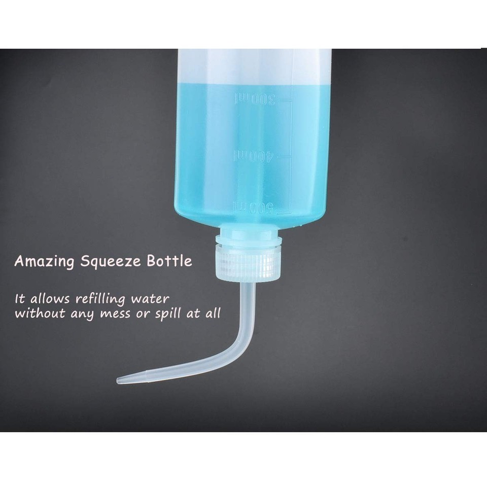 2 Pack 16.9oz Squeeze Bottle with Measurement Scale for Cleaning Plant ...