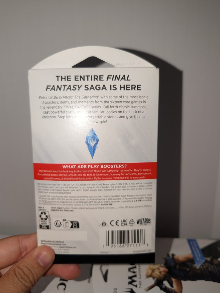 Magic The Gathering Final Fantasy Play Booster Single Packs Sealed (20 ...