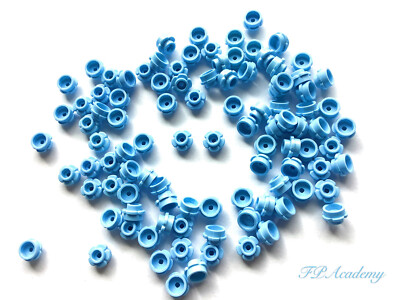 🌸100 Pieces New LEGO Bright Light Blue Flower 1 x 1 (24866)Gardens ...