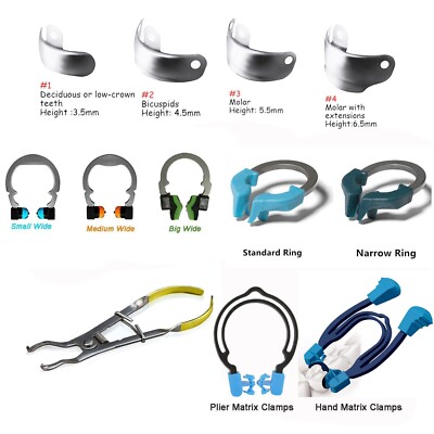 Dental Sectional Contoured Filling Matrix Bands Ring Sectional Matrice ...