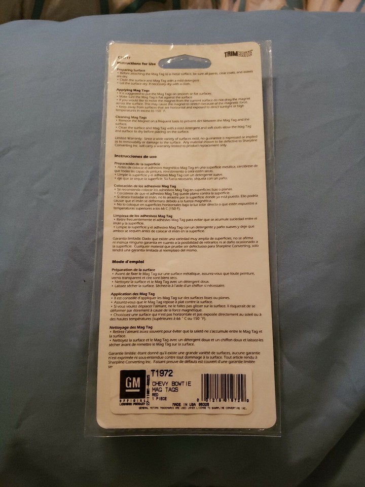 Trimbrite Red Graphic Kit Mag tags Magnet Chevy Bow tie Chevrolet | eBay