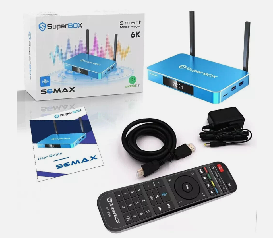 Brand New S6Max Superbox With Preinstalled Apps For Streaming, No Set ...