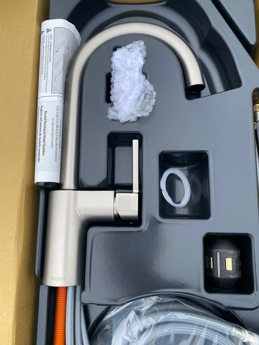 Moen 5965SRS Align 1.5 GPM Single Hole Pull Down Bar Faucet, Spot ...