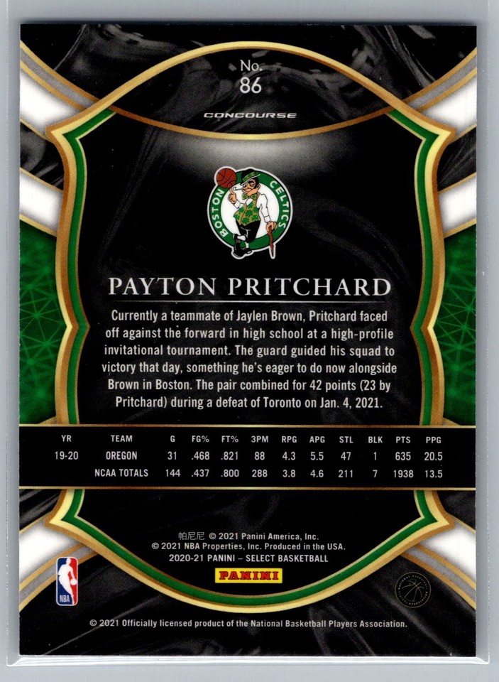 Payton Pritchard Pick A Card Complete Your Player Collection | eBay