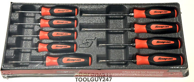 SNAP ON TOOLS TORX T8 - T45 Screwdriver Set ORANGE Instinct Soft Grip ...