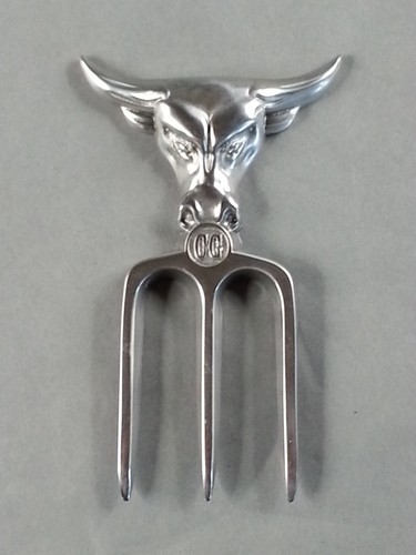 Vintage Metal Bull Steer Head Fork Meat Shredder BBQ Utensil Tool | eBay