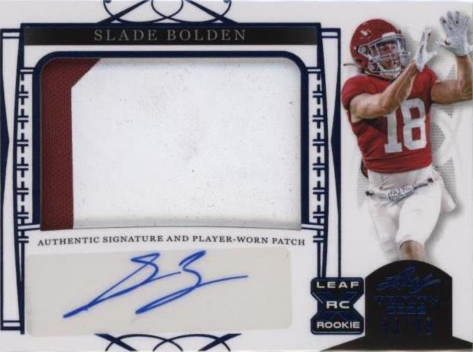 2022 Leaf Trinity - Patch Auto Slade Bolden #PA-SB1 Navy /49 (AU, MEM ...