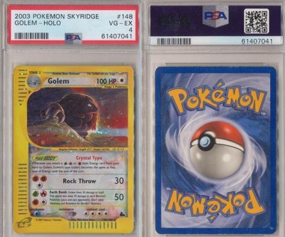 Golem - 148/144 - PSA 4 VG-EX - Holo (Skyridge) 7041 Pokemon Pokemon ...