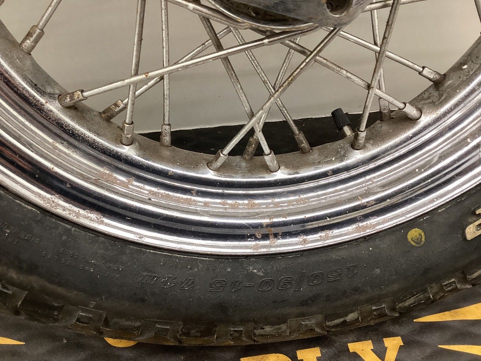 Harley Davidson Shovelhead Chopper Rear Wheel Dual Flange RARE 15” Nice ...